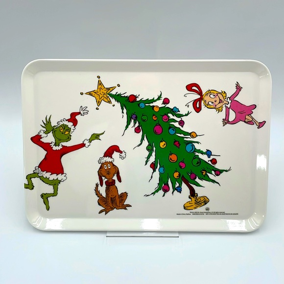 Dr. Seuss | Holiday | Grinch Melamine Christmas Platter Cindy Lou Who ...